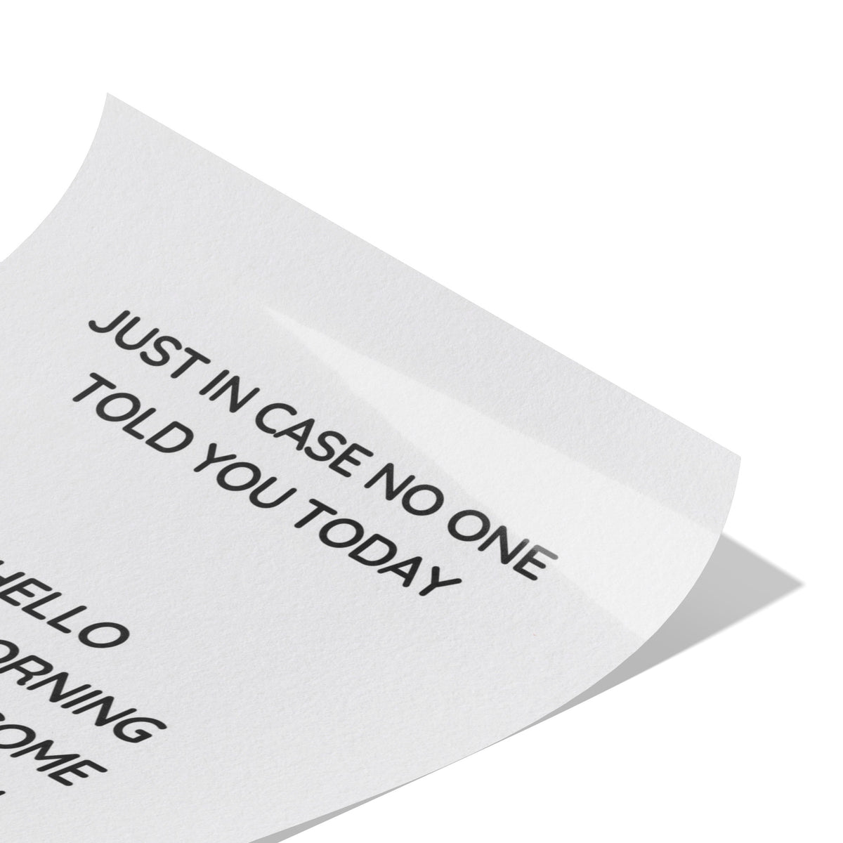 Hello Good Morning Nice Bum Poster – Revisionist Studios